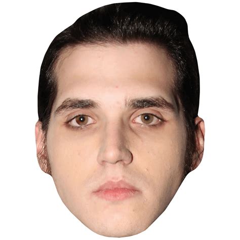 Mikey Way Black Hair Mask Celebrity Cutouts