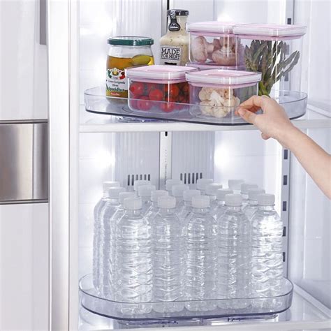 리메이크 360도 회전하는 냉장고 턴테이블 와이드 냉장고 회전트레이 수납 정리 감도 깊은 취향 셀렉트샵 29cm