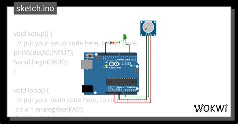 Pot Led Wokwi Esp32 Stm32 Arduino Simulator