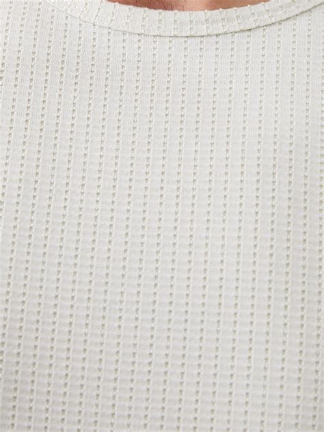 Ladder Texture T Shirt Ecru French Connection Uk