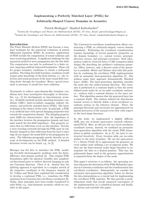 pdf implementing a perfectly matched layer pml for arbitrarily