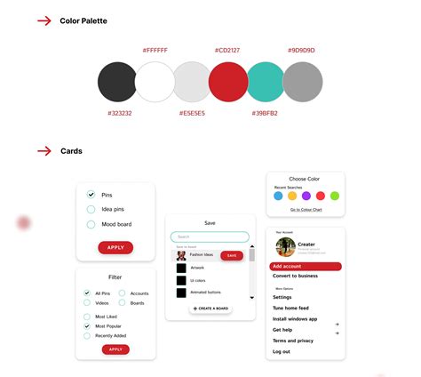 Pinterest Redesign UI UX Behance