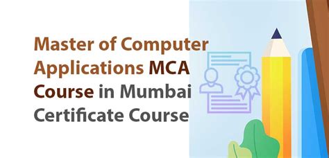 Master Of Computer Applications Mca Course In Mumbai Certificate Course