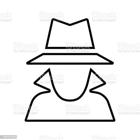 Anonymous Hidden Incognito Outline Icon Line Art Vector Stock Illustration Download Image Now