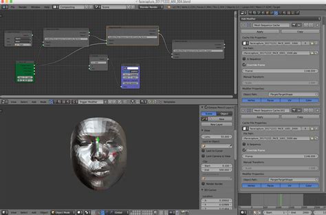 Animation How To Make Two Alembic Mesh Sequence Caches Working Together Blender Stack Exchange