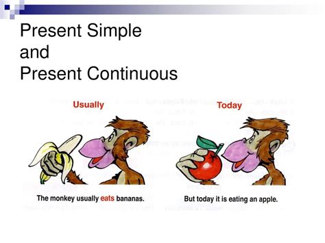Present Continuous Vs Present Simple Tense