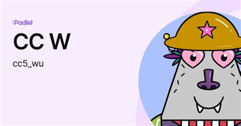 Cc W Cc5 Wu Profile Padlet