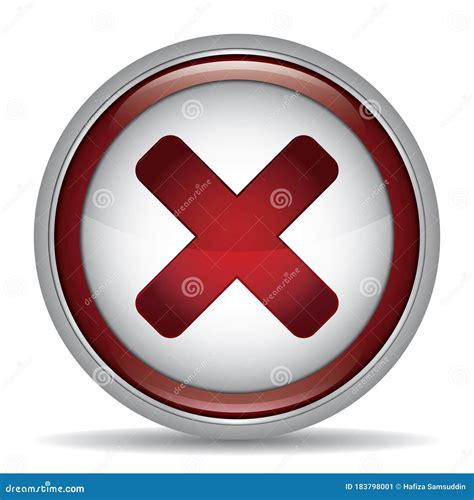 A Cancel Button Illustration Stock Illustration Illustration Of Marks Button