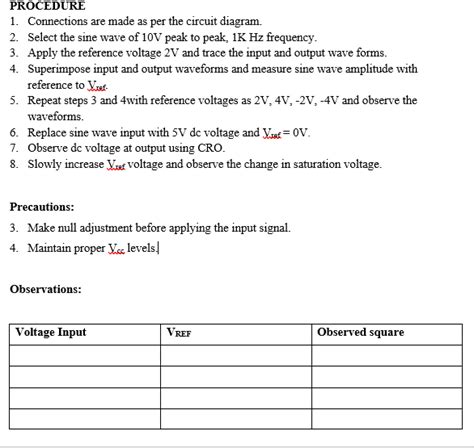 Solved THEORY COMPARATOR A Comparator Is A Circuit Which Chegg