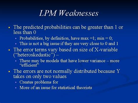 An Introduction To Regression With Binary Dependent Variables