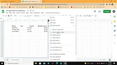 Google spreadsheet tutorial -3|How to use google sheets| Beginners Guide to google sheets| Video ...