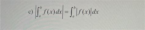 solved c ∫abf x dx ∫ab f x dx