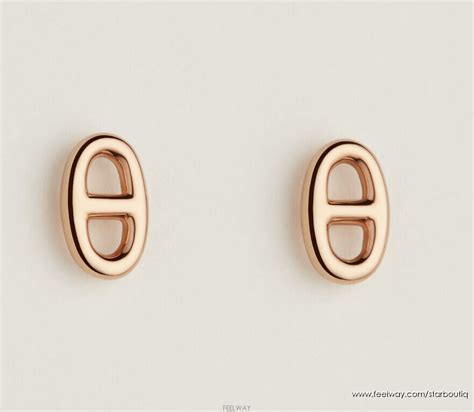 에르메스 샹달 로즈골드 18k 귀걸이 용풀셋 Hermes 원래 명품은 필웨이 Feelway