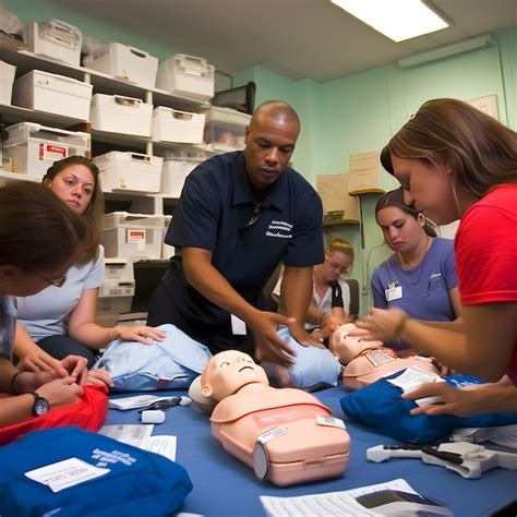 Dynamic Environment Of A Cpr Class Learning Lifesaving Techniques
