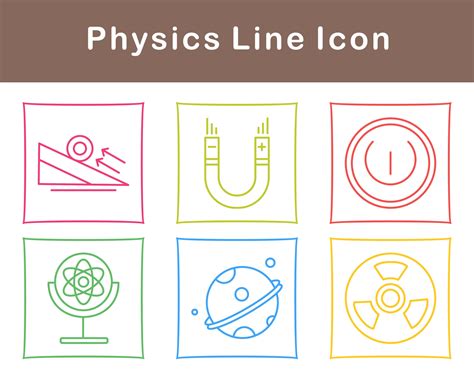 Physics Vector Icon Set 21518432 Vector Art At Vecteezy
