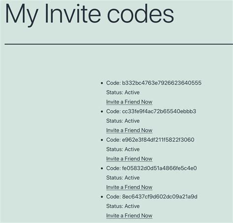 display user invite codes themekraft
