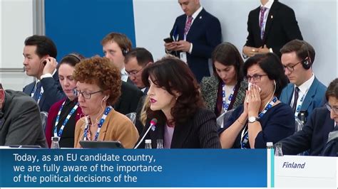 მაკა ბოჭორიშვილის სიტყვით გამოსვლა ეუთოს მინისტრთთა საბჭოს 31 ე შეხვედრაზე Youtube