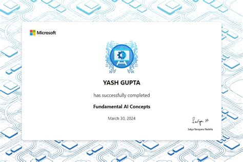 microsoftai ai artificialintelligence badgeachievement… yash gupta