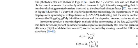 Performance Comparison Of Different Photodetectors Download Scientific Diagram