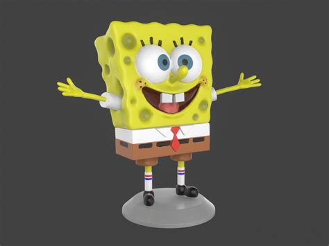 Arquivo 3d Spongebob Happy Sculpture 3d Print 🗿 ・modelo De Impressão 3d