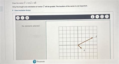 [solved] draw the vector c 0 5a 2b only the length and or