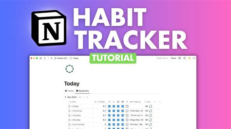 How To Build A Notion Habit Tracker Step By Step Tutorial YouTube