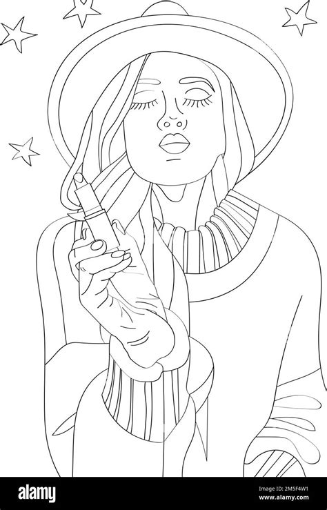 Coloriages Antistress Banque Dimages Noir Et Blanc Alamy