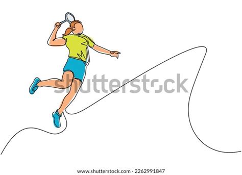 Single Continuous Line Drawing Young Agile Stock Vector Royalty Free 2262991847 Shutterstock