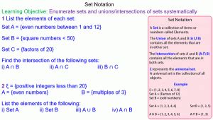 Understanding Set Notation Mr Mathematics