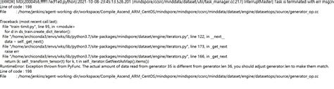 MindSpore报错 RuntimeError Unable to data from Generator icode 专业技术文章分享