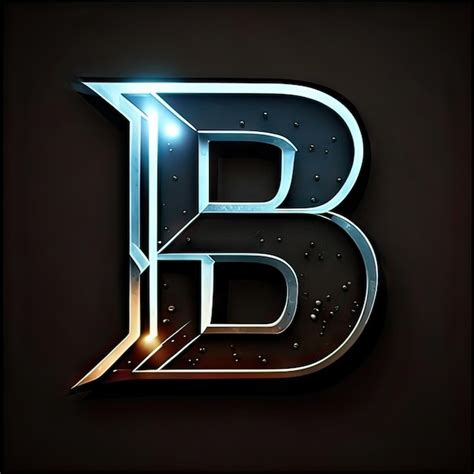 Логотип с современной буквой B Generative Ai Премиум Ai сгенерированное изображение