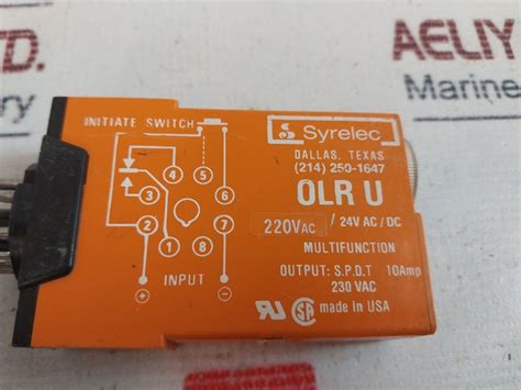 Syrelec Olr U Multifunction Timer 1 10 X1 Sec Aeliya Marine