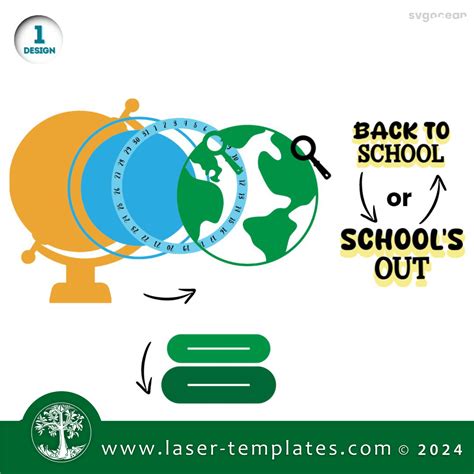 School Countdown Calendar Laser Ready Templates