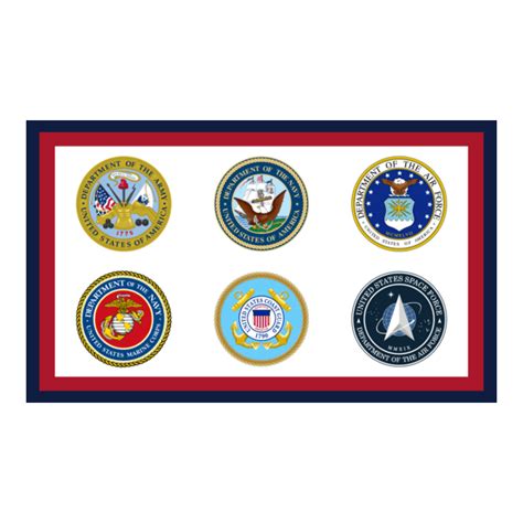 Flag Of United States Armed Forces Logo Png Vector Svg Free Download