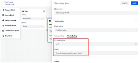 Table Lookup Block Laiye Conversational AI Platform On Premise Edition
