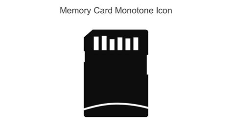 memory card monotone icon in powerpoint pptx png and editable eps