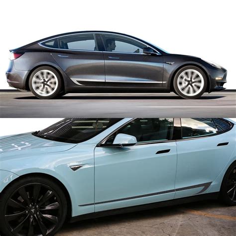 China Custom Tesla Model 3 Pegatinas Laterales De La Puerta De La