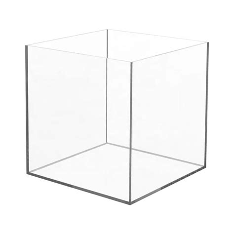 acrylic box custom clear plexiglass acrylic display 5side box with lid