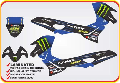 Decals Gloss And Matt Laminated For Nmax V1 V2 Lazada Ph