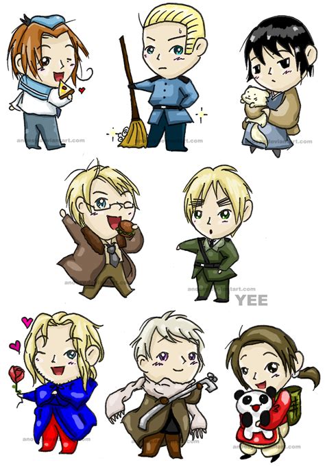 Hetalia Characters Chibi