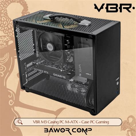Jual Vbr M3 Compact Black Casing Pc Matx Casing Pc Gaming High