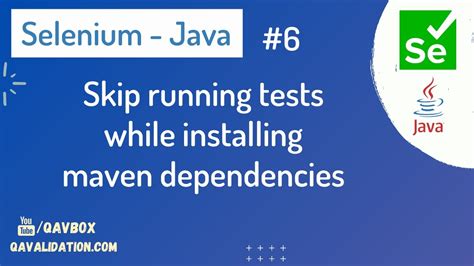 Skip Running Tests While Installing Maven Dependencies Using Maven Goal Mvn Install YouTube