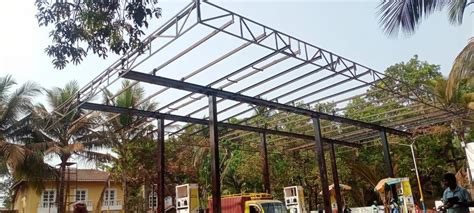Standard Rectangular Mild Steel Canopy Structure At Rs 350sq Ft In