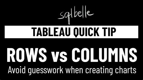 Tableau Rows And Columns Understanding These Concepts Are Key To Mastering Tableau Sqlbelle