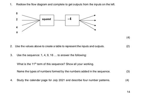 solved 1 3 redraw the flow diagram and complete to get