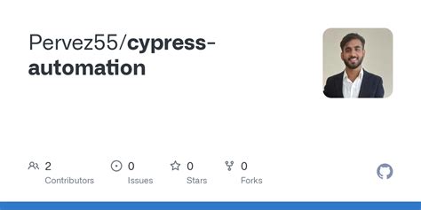 github pervez55 cypress automation