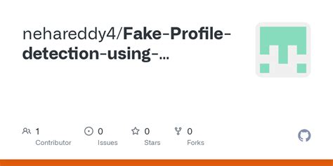 github nehareddy4 fake profile detection using machine learning