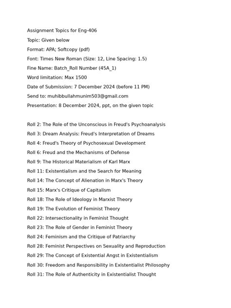 Assignment Topic Pdf