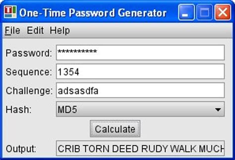 One Time Password Generator Descargar