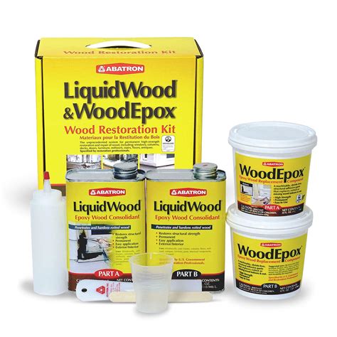 Wood Restoration Kit 4 Quart Includes Liquidwood